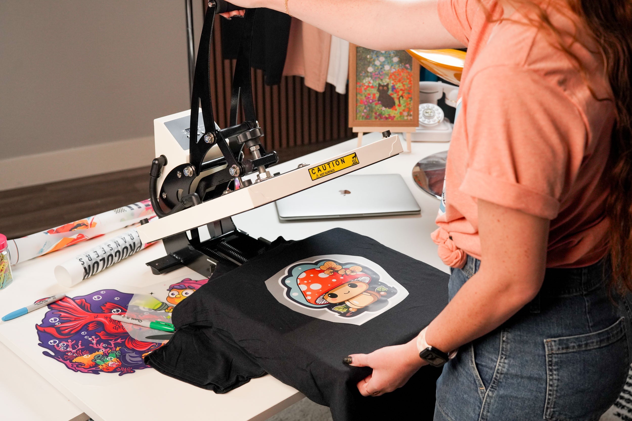 Heat pressing DTF transfers: a step-by-step guide – ProColorTransfers